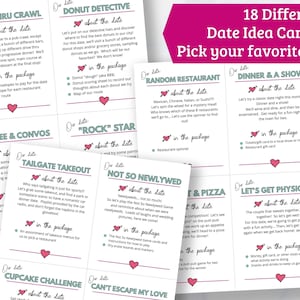 Year of Dates Printables - 18 Printable Date Ideas and Envelope Labels ...