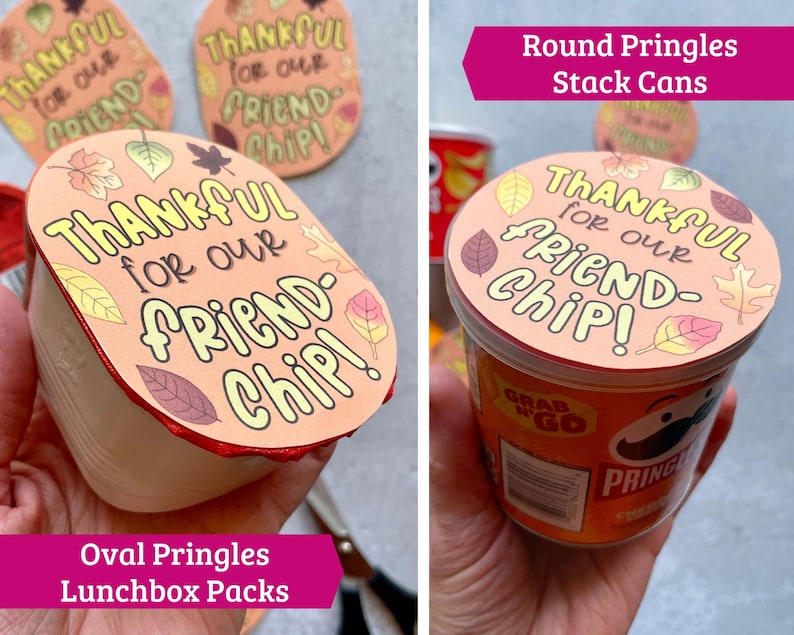 Friend-chip Thanksgiving Gift Tags for Kids - Printable Thanksgiving ...