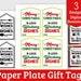 Paper Plate Christmas Gift Tags for less Dishes Neighbor Gifts ...