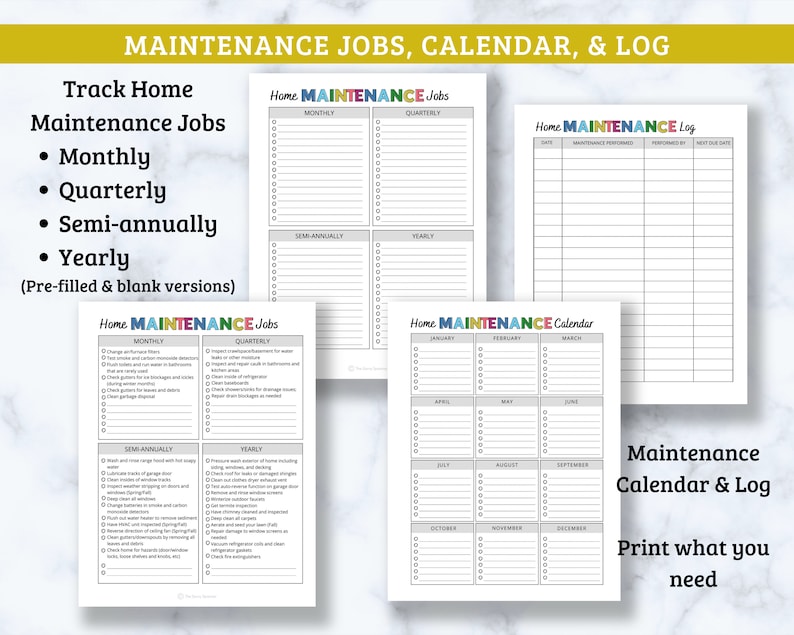 The Ultimate Home Maintenance Planner - Home Maintenance Binder With ...