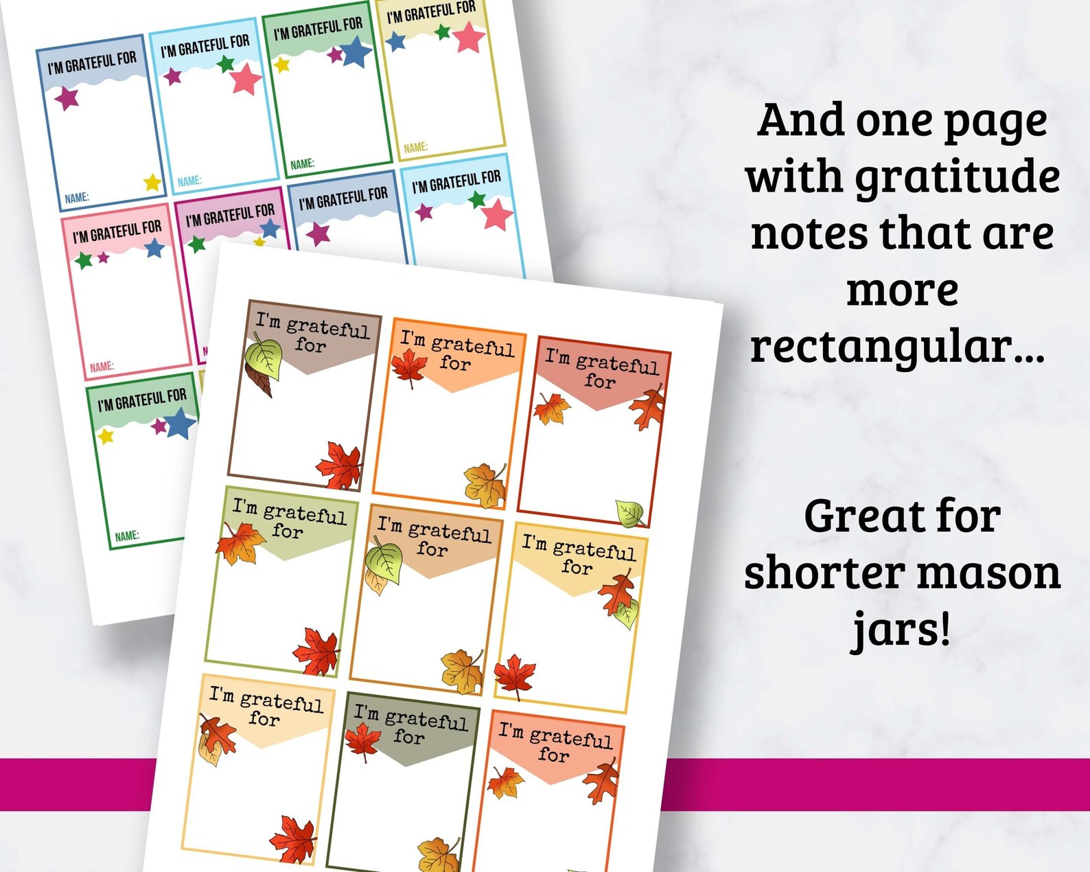 Gratitude Jar Printable for Kids - Year Round or Thanksgiving Gratitude ...