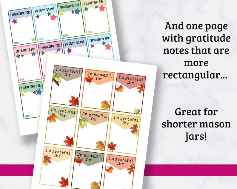 Gratitude Jar Printable for Kids - Year Round or Thanksgiving Gratitude ...