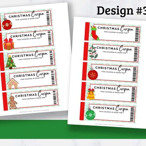 Christmas Coupon Book Printables - 3 Different Christmas Coupon ...