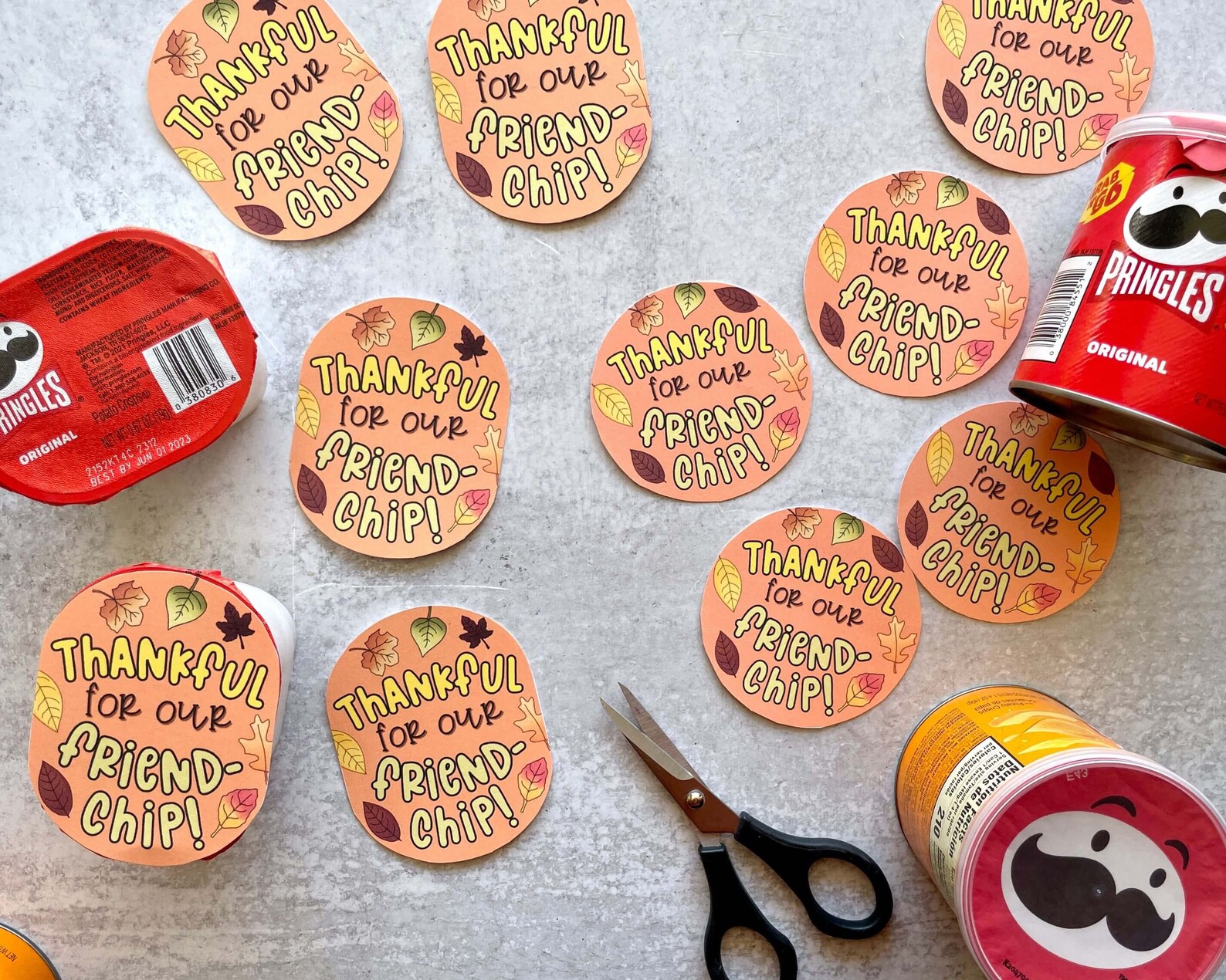 Friend-chip Thanksgiving Gift Tags for Kids - Printable Thanksgiving ...