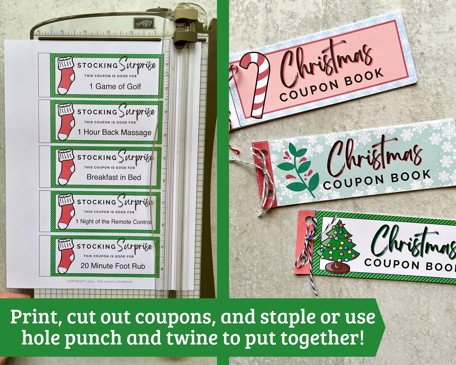 Christmas Coupon Book Printables 3 Different Christmas - Etsy