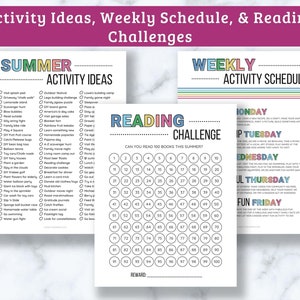 Summer Planner Printable - Summer Activity Planner and Bucket Lists ...