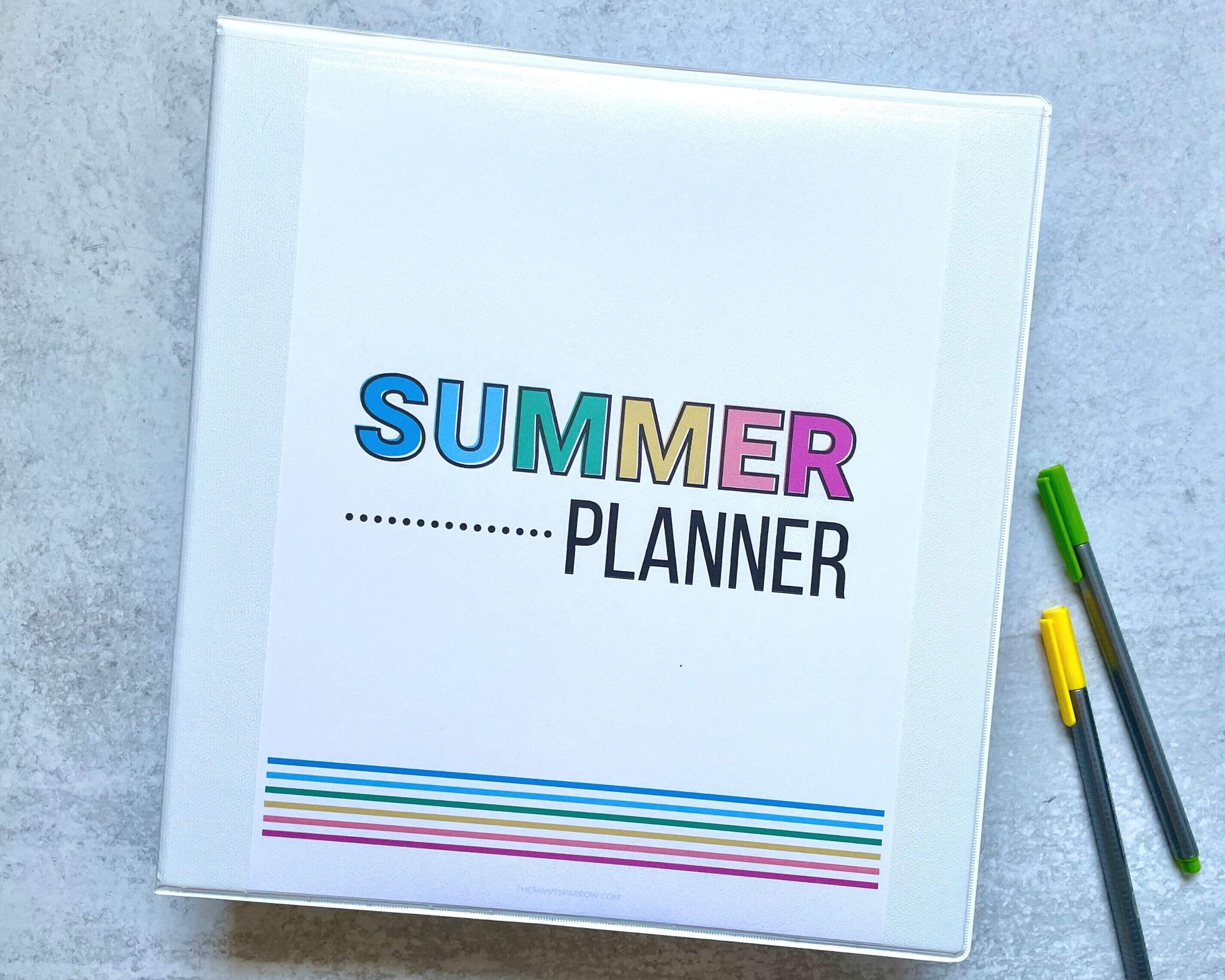 Summer Planner Printable - Summer Activity Planner and Bucket Lists ...