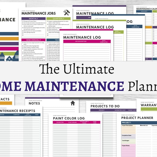 Home Management Binder - Etsy