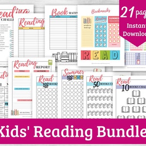 Printable Reading Challenges for Kids - 21 Page PDF File - Reading ...
