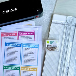 Editable Cleaning Chore Cards - Printable Cleaning Checklist Cards for ...