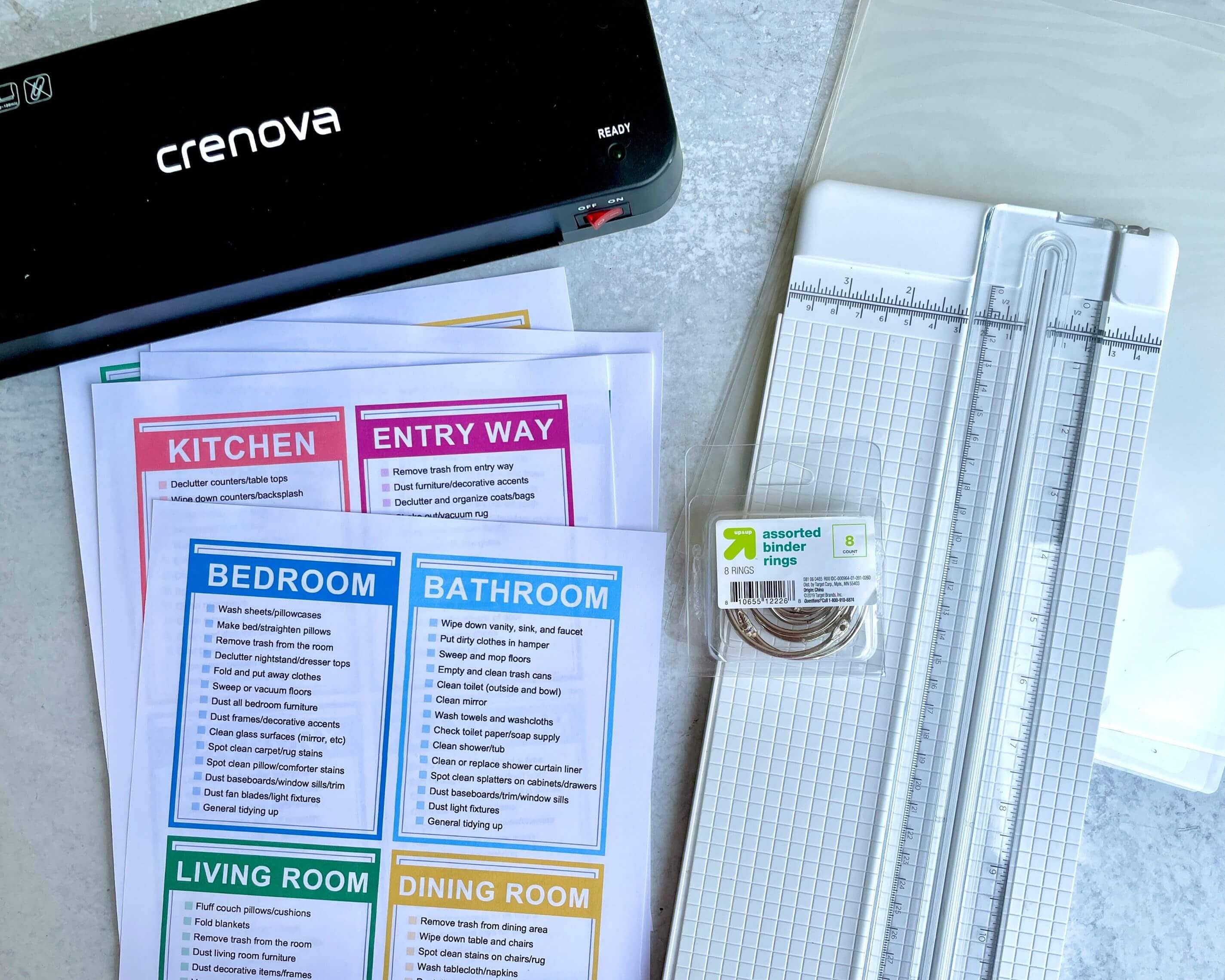 Editable Cleaning Chore Cards - Printable Cleaning Checklist Cards for ...
