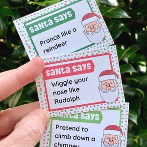 Santa Says Game - Printable Christmas Game for Kids - Preschool and ...
