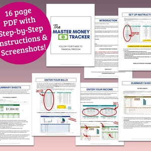 Budget Spreadsheet for Google Sheets the Master Money Tracker - Etsy
