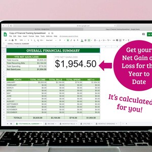 Budget Spreadsheet for Google Sheets the Master Money Tracker - Etsy