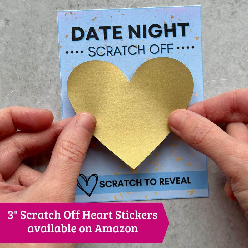Printable Date Night Scratch off Cards - 60 Scratch off Date Cards ...