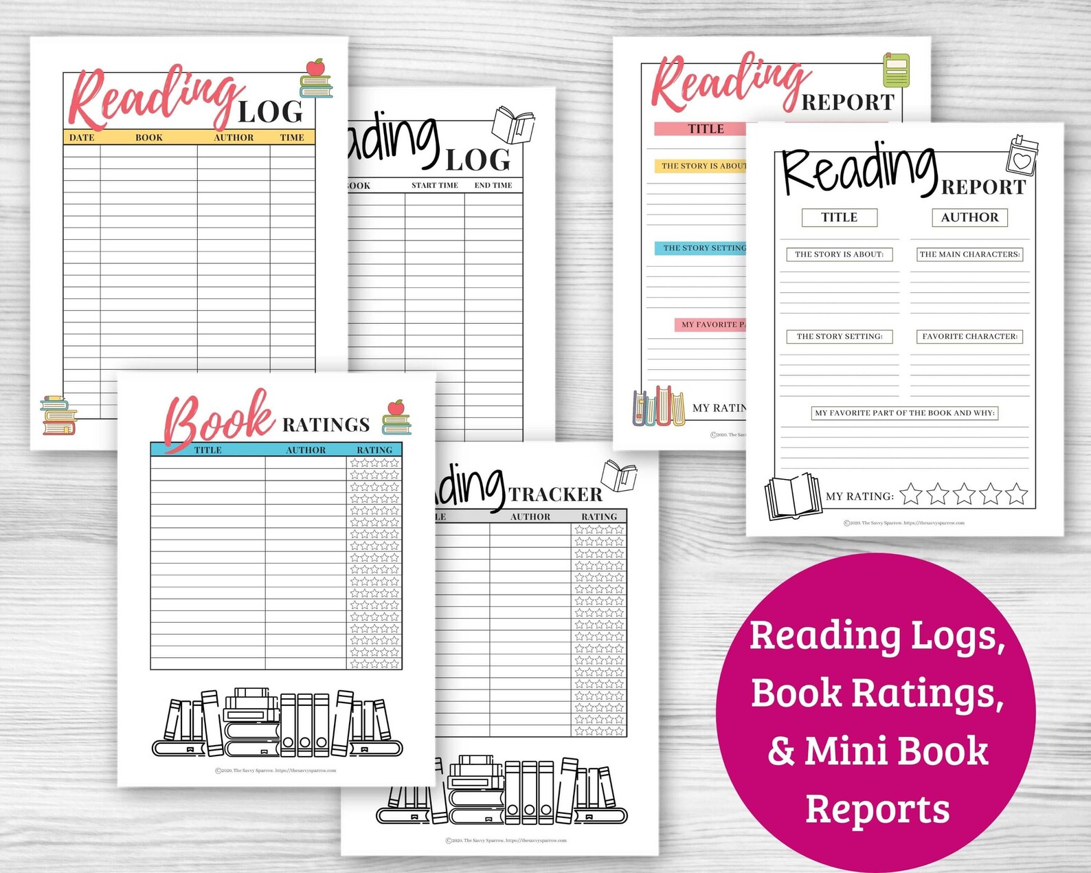 Printable Reading Challenges for Kids - 21 Page PDF File - Reading ...