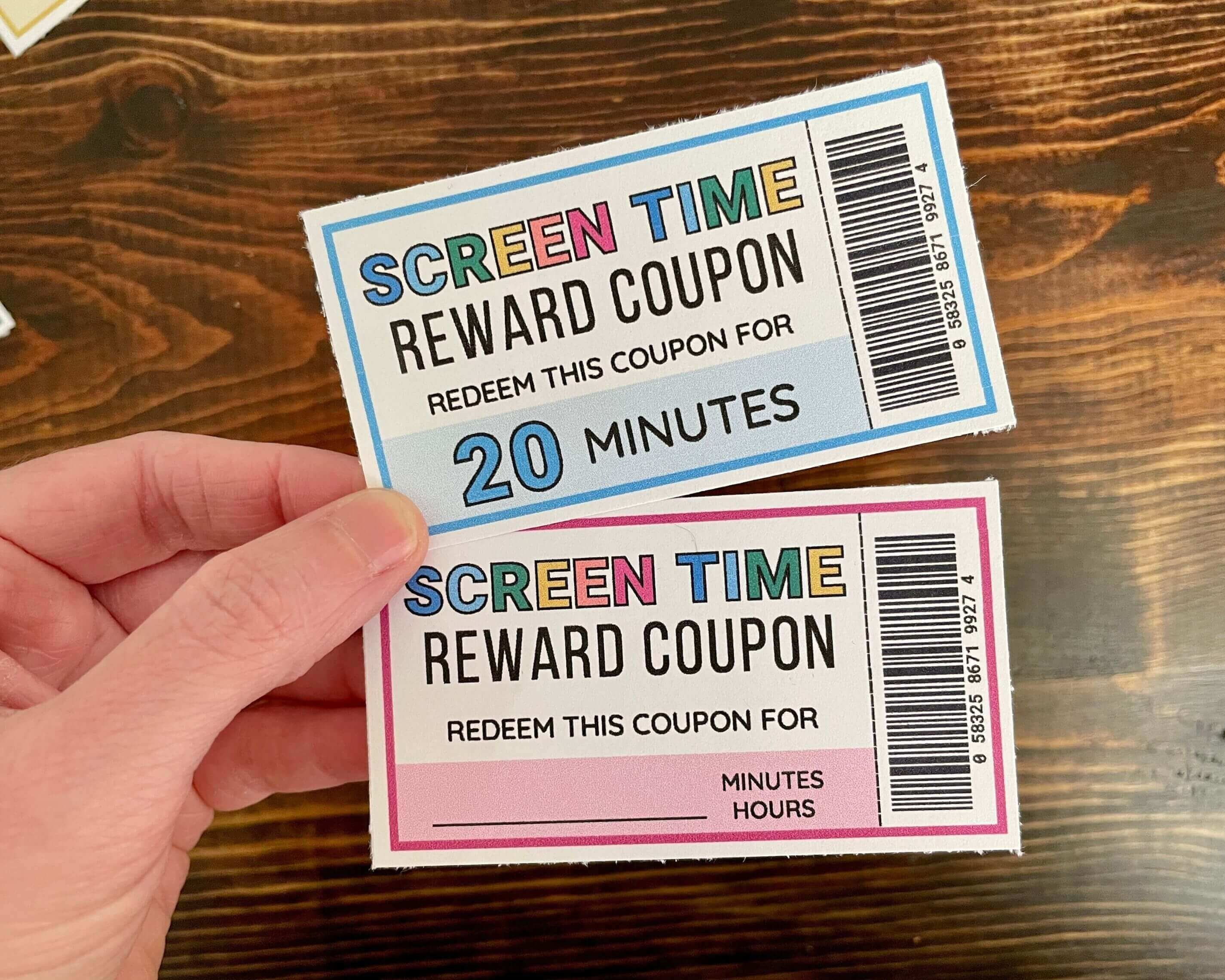 Screen Time Coupons - Printable Screen Time Rewards for Kids PDF - 3 ...
