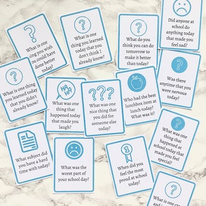 Conversation Starters for Kids - 100 Printable Question Cards for Kids ...