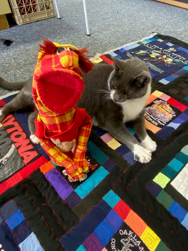 Puppet With Clothes Checkered Puppet Puppet With Shirt and Hat Puppets ...