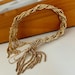 Luxury Braided Gold Rope Bracelet, Fringe Tassel Bracelet, Braided Gold ...