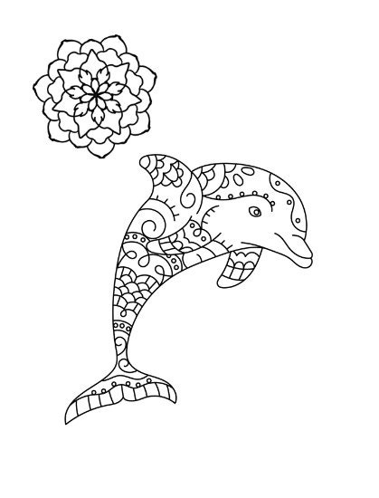 Winter The Dolphin Coloring Pages