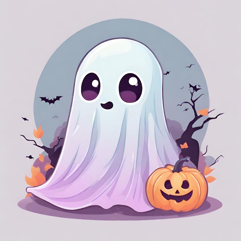 Halloween Digital Art Ghost Variety Pack | 12 Images | SVG PNG JPG ...