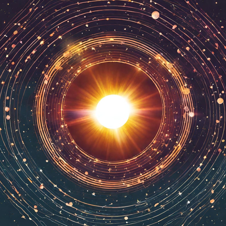 Solar Eclipse Svg, Total Eclipse, April 8 2024, Artistic, Cosmic Sun ...