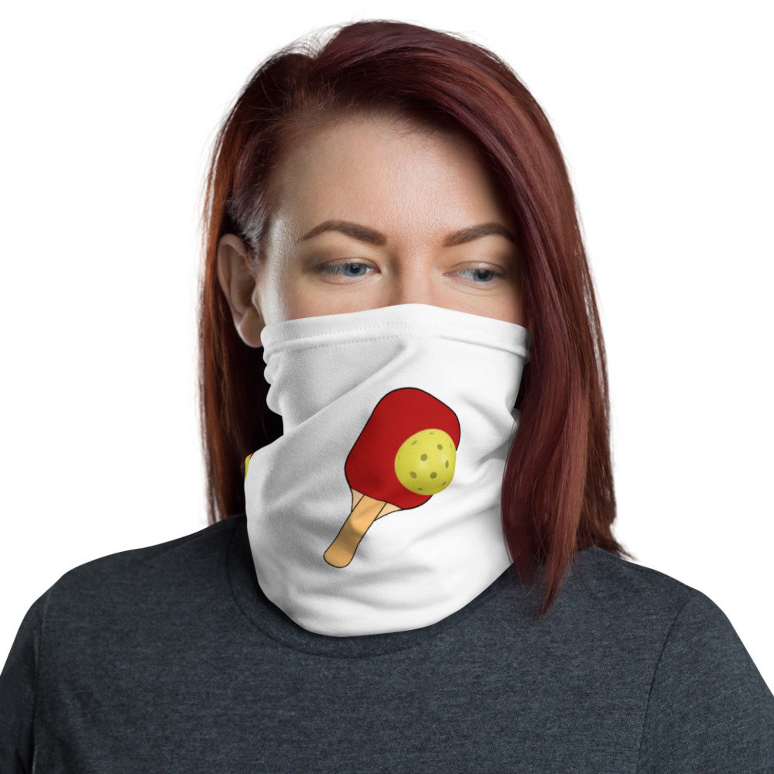 Pickleball Washable Face Mask Neck Gaiter Reusable - Etsy