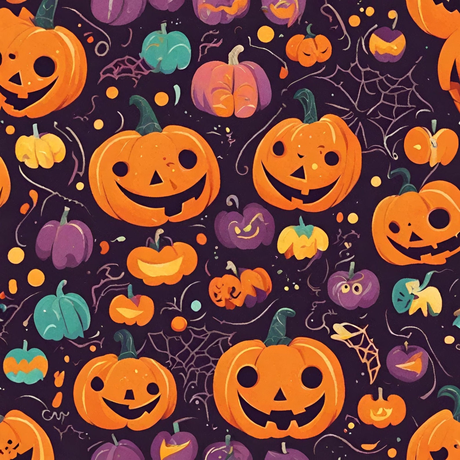 Halloween Digital Art Pumpkin Variety Pack | 12 Images | SVG PNG JPG ...