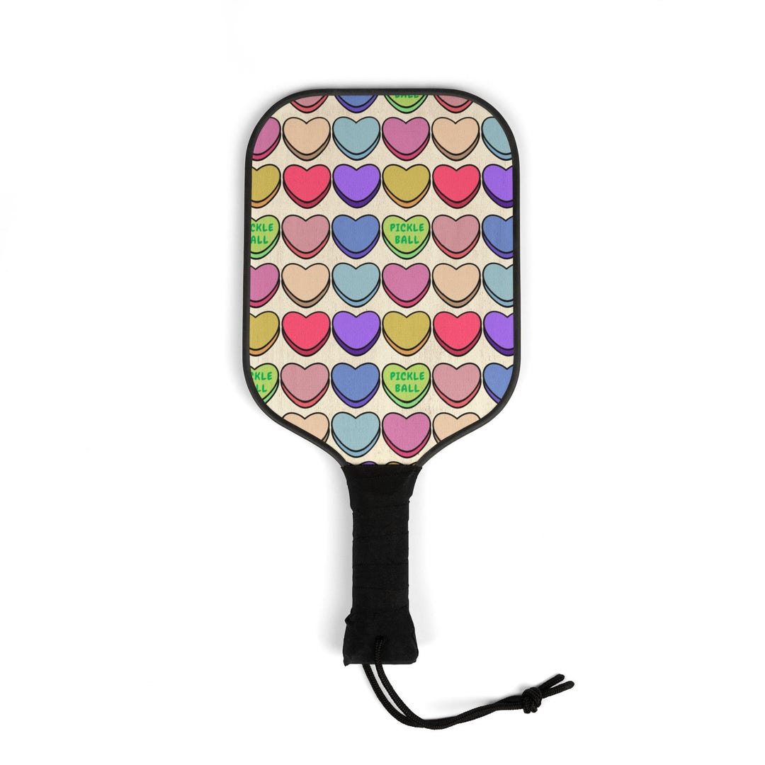Valentine's Day Love Pickleball Paddle Set Kit With Balls, Cute ...