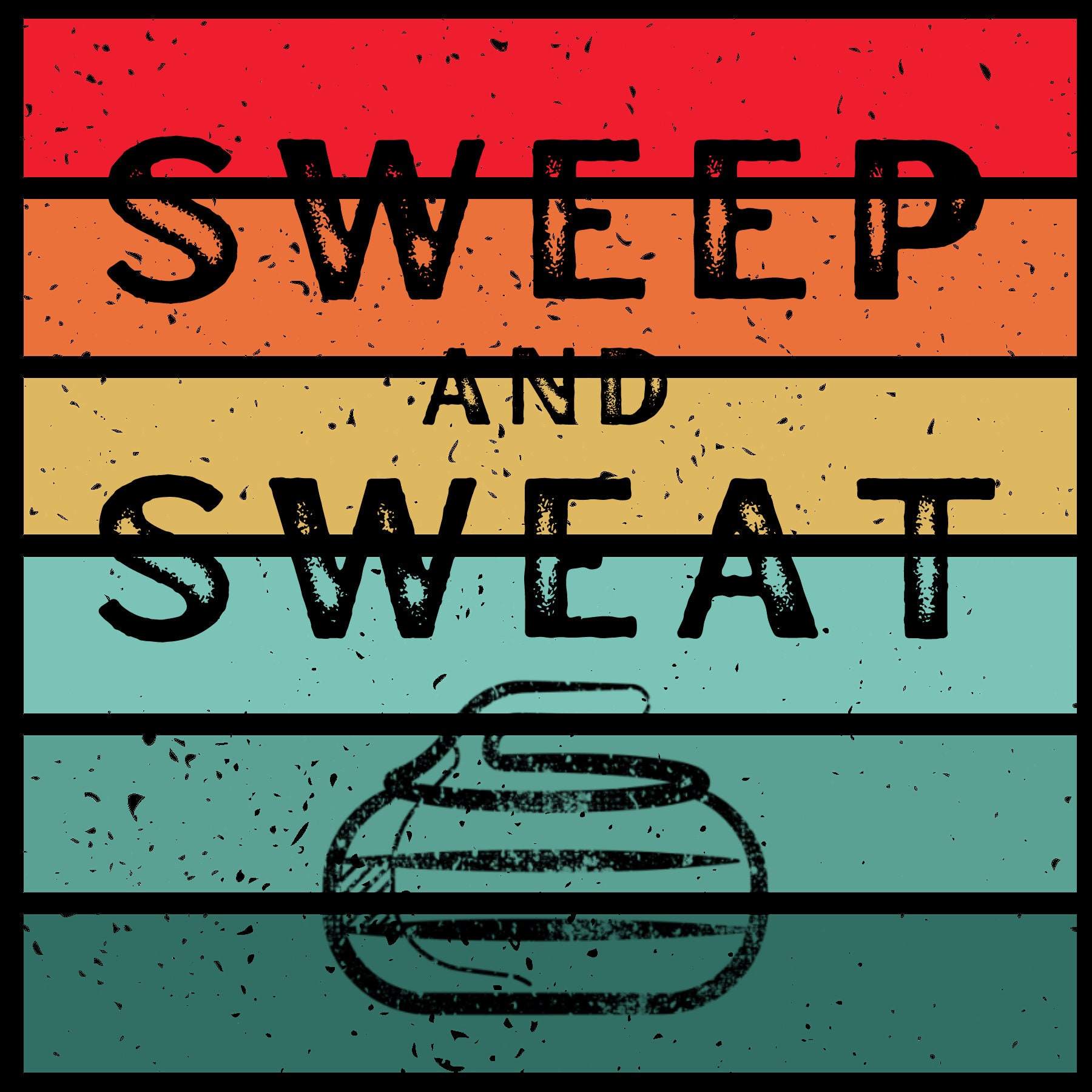 Curling Sport, Curler Graphics, Curling Rock Illustrations, Printable ...