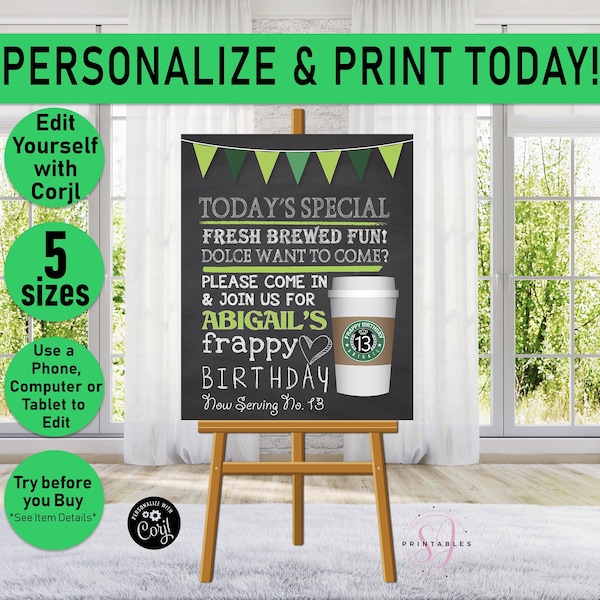 Starbucks Party Decor - Etsy