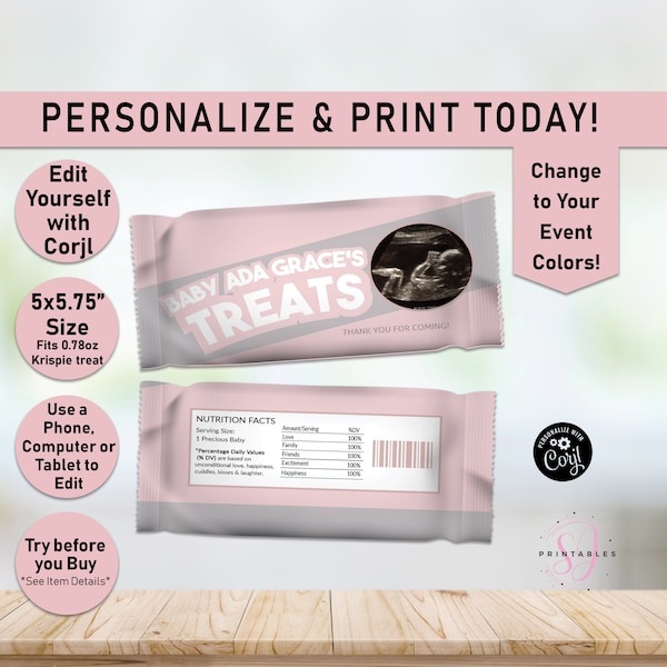Baby Shower Krispies - Etsy
