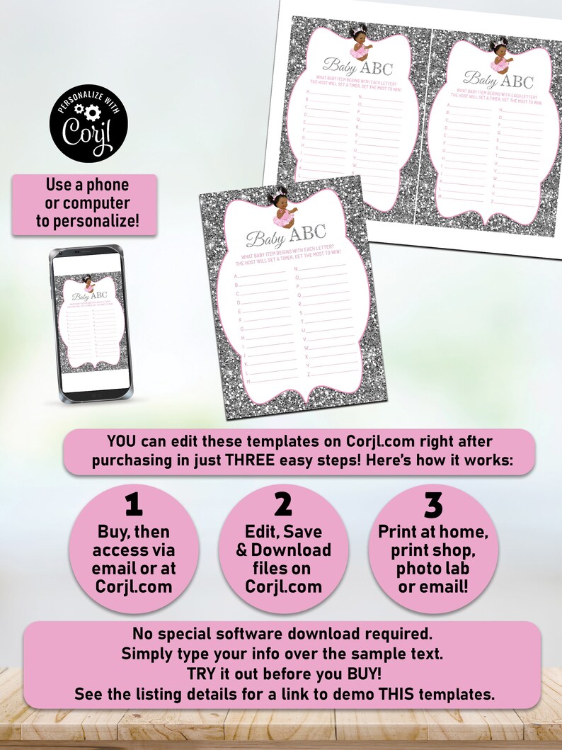 BABY ABC GAME Baby Items Game Alphabet Game a to Z Item - Etsy