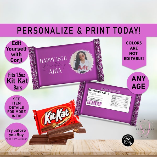 Kit Kat Wrapper - Etsy