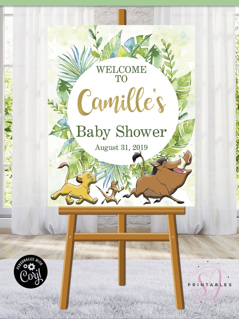 Lion King BABY SHOWER Bundle Package, Candy Wrapper, Cupcake Toppers ...