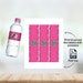Pink on Pink Glitter ANY AGE Birthday EDITABLE Water Bottle Labels ...