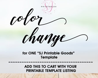 Color Change - Etsy