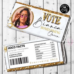 Homecoming Hershey Candy Wrapper, Homecoming Queen, Hoco 2023, Candy ...