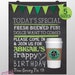 Coffee Shop Birthday Welcome Sign Printable Frappy Birthday - Etsy