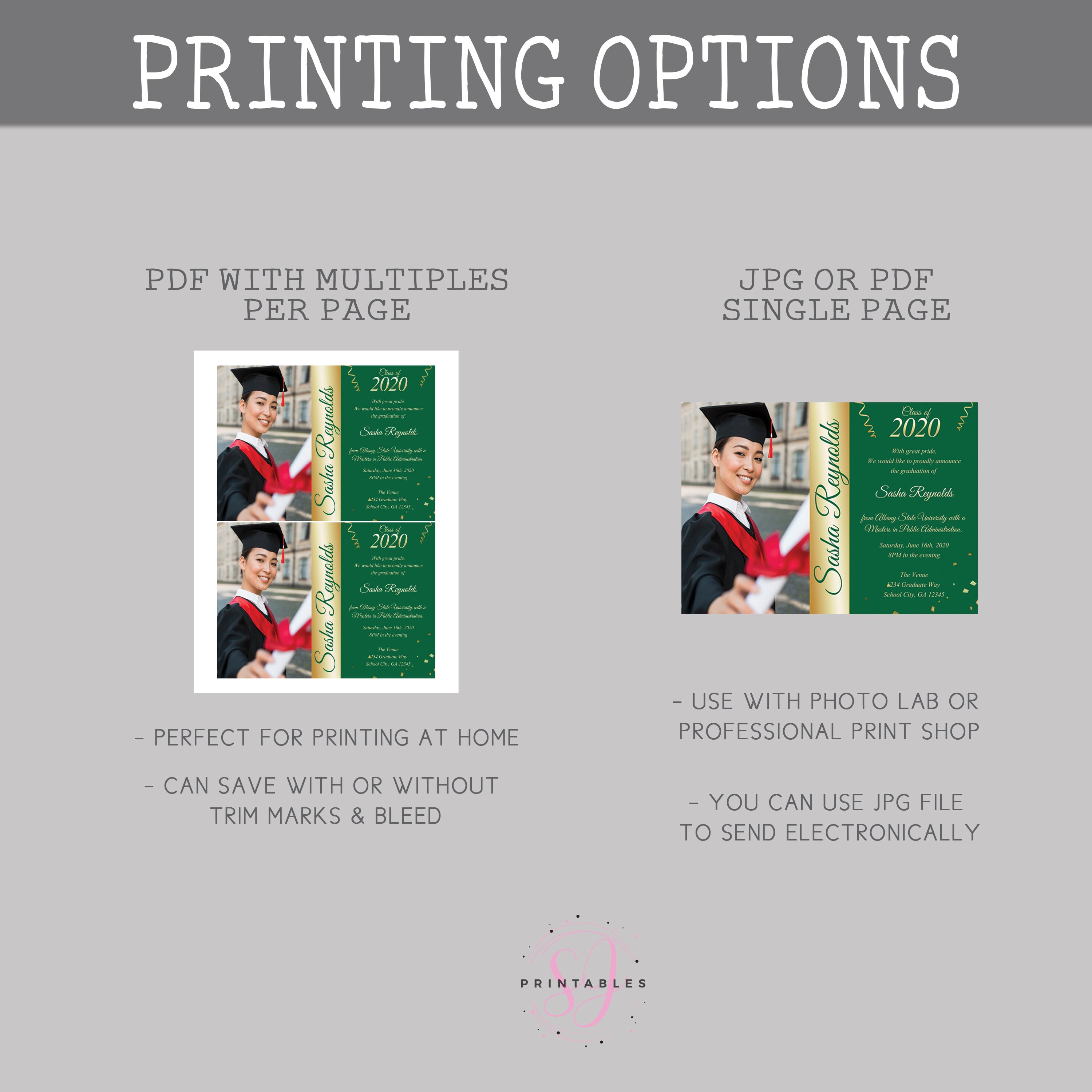 Photo Graduation Invitation College University Announcement - Etsy