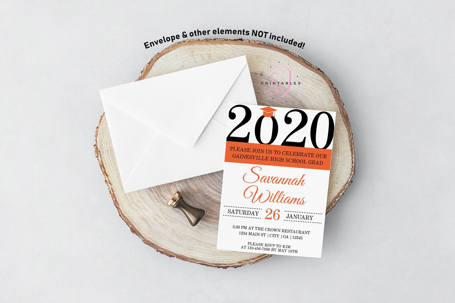 Printable Graduation Invitation Class of 2021 2021 Instant | Etsy