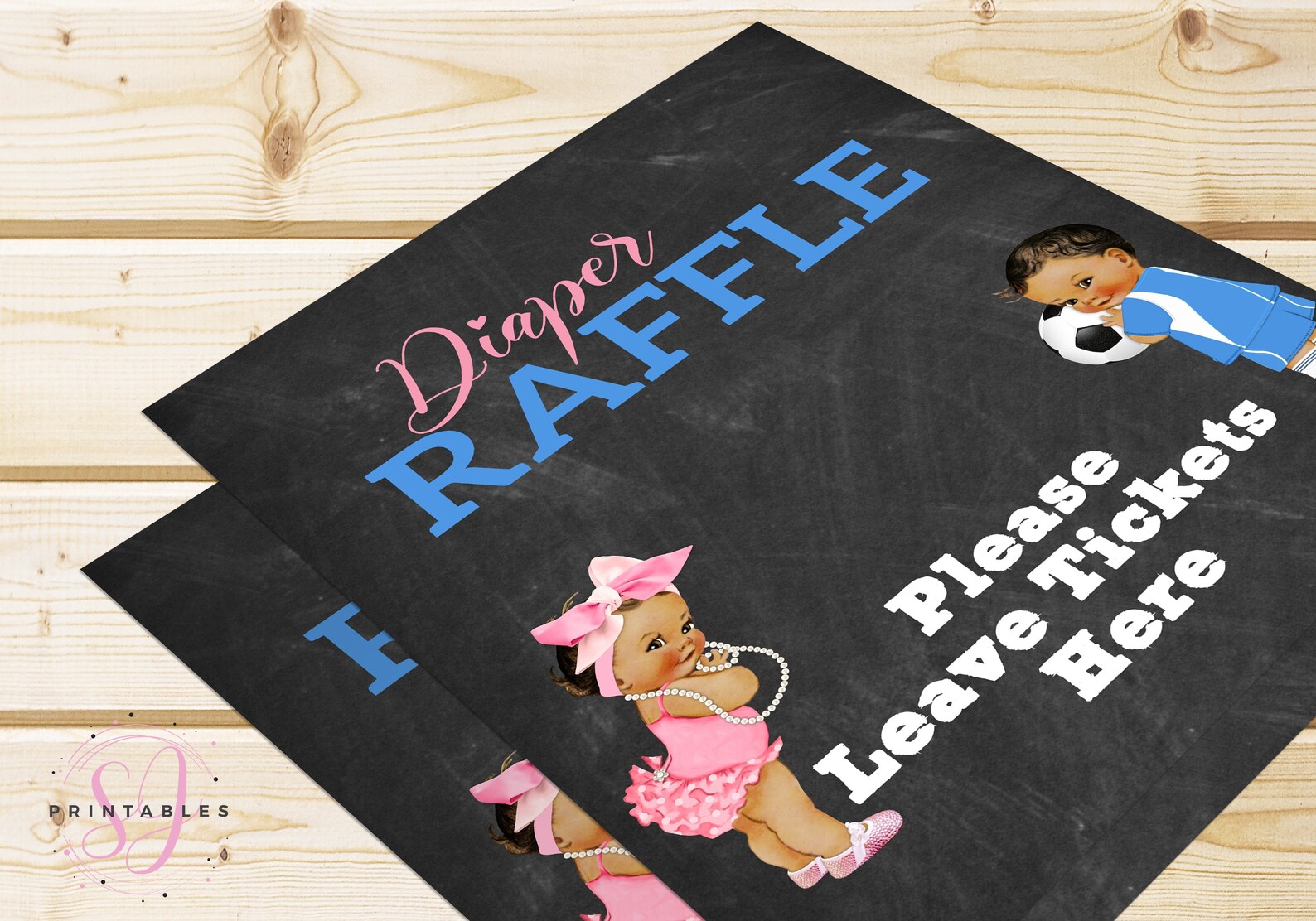 Diaper Raffle Soccer Gender Reveal Raffle Goals or Bows - Etsy
