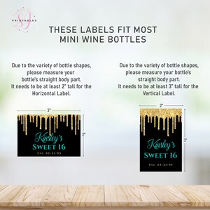 ANY AGE Gold Drip Glitter and Any Other Color Mini Apple Cider Bottle ...