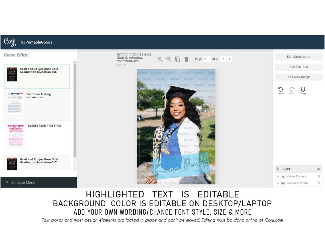 Grad and Boujee Graduation Invitation Rose Gold Glitter Drip - Etsy