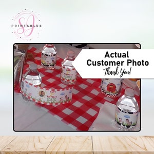 Barnyard Bash Birthday Water Bottle Labels, Farm Water Wrapper, Farm ...