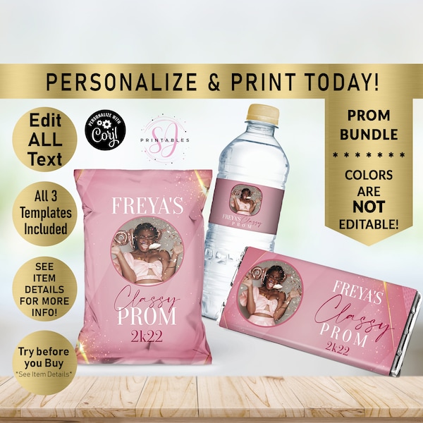 Homecoming Chip Bag Template - Etsy