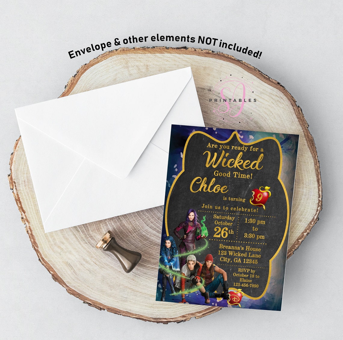 Descendants Invitation, Descendants Birthday, Descendants Birthday ...