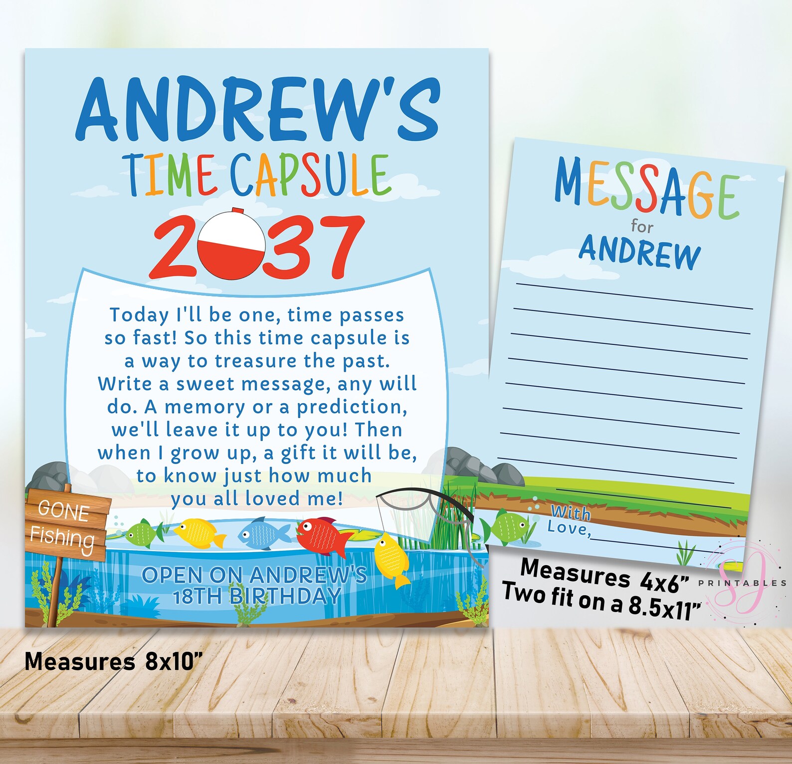 Fishing Time Capsule O-fish-ally One Time Capsule Fishing | Etsy