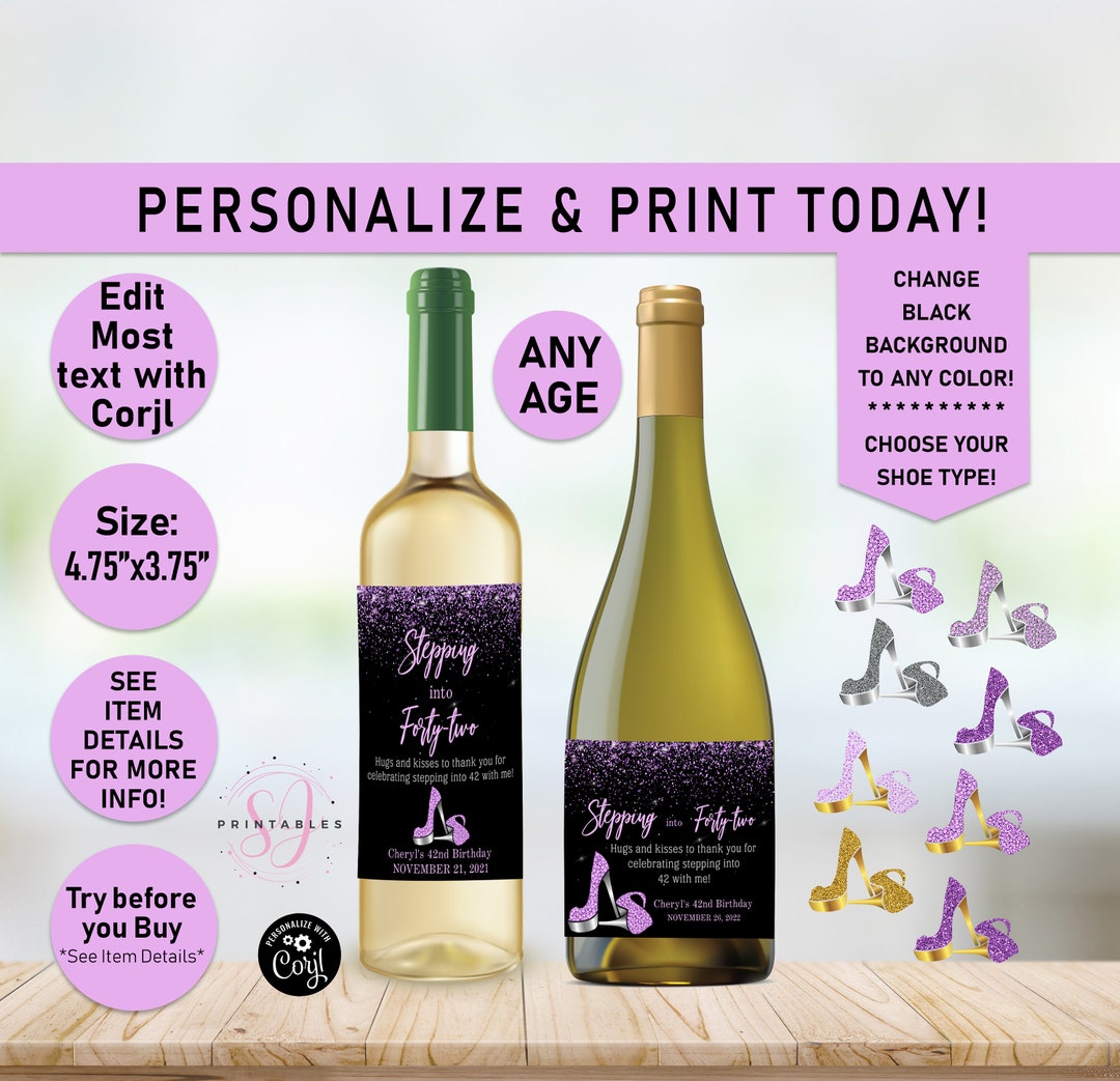 Stepping Into Any Age, PURPLE Glitter and ANY Background COLOR ...